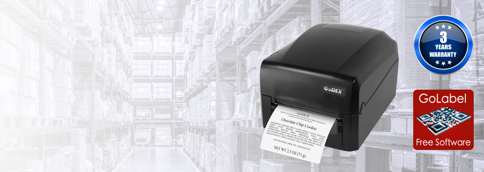 GoDEX GE300 and GE330 Label Printers